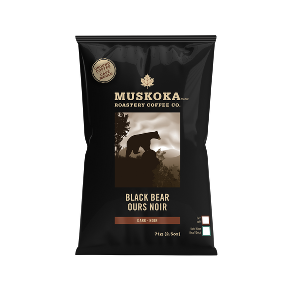 DECAF Black Bear Fraction Packs - Wholesale – Muskoka Roastery Coffee Co.