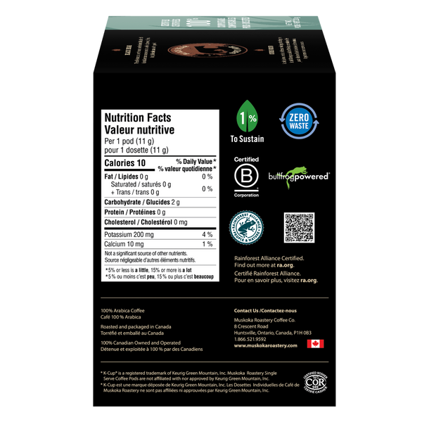 Black Bear Dark Roast Coffee Pods | Muskoka Roastery